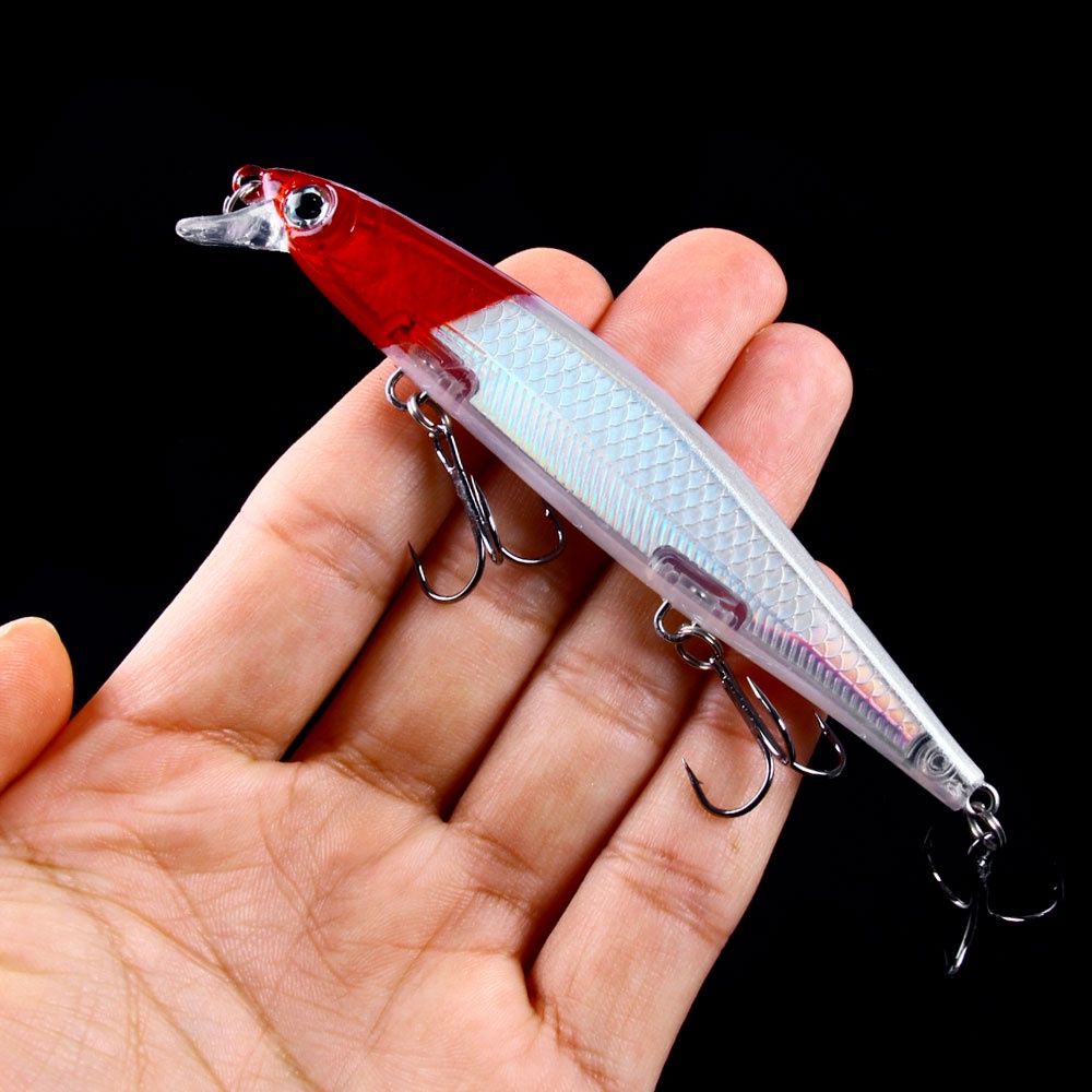 HENGJIA 1 pcs 11cm/13g Suspended Minnow Fishing Lure Hard Artificial Bait 16 Color 3d Eyes ...