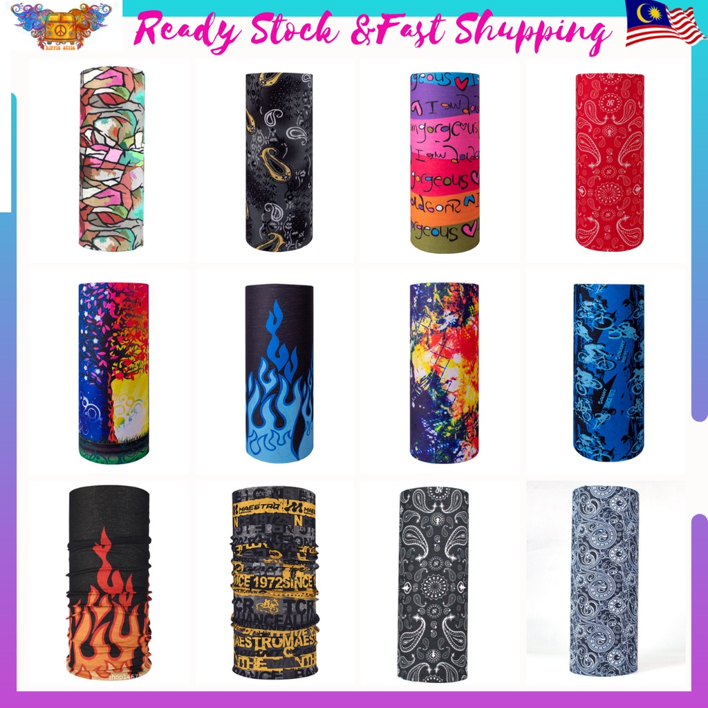 Bandana Scarf Balaclava Head Cover Penutup Muka Buff Rider Sarung ...