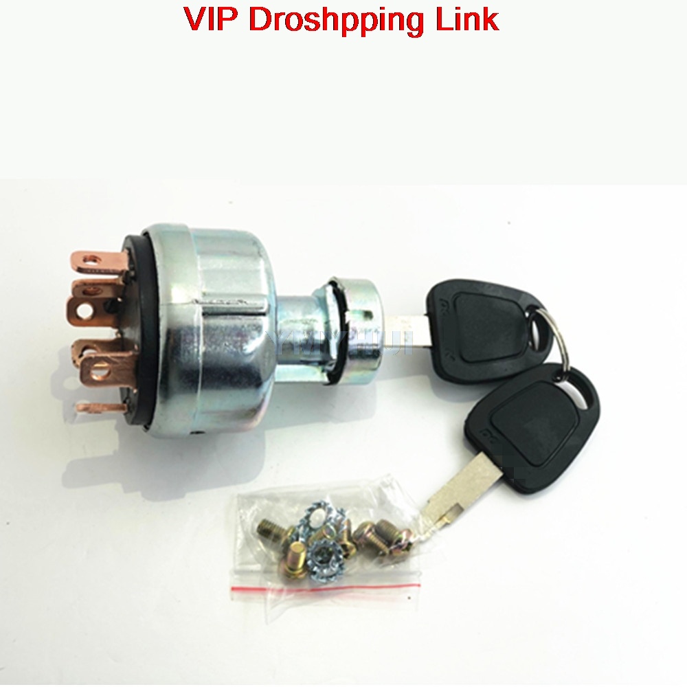 For Doosan Daewoo 55/60/150/220/225-7-9 excavator ignition switch start ...
