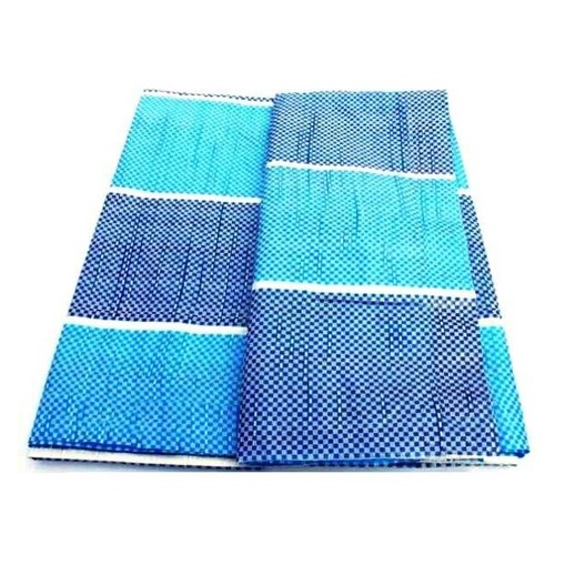 Canvas blue white sheet / Plastic canopy / Kanvas biru putih keping ...