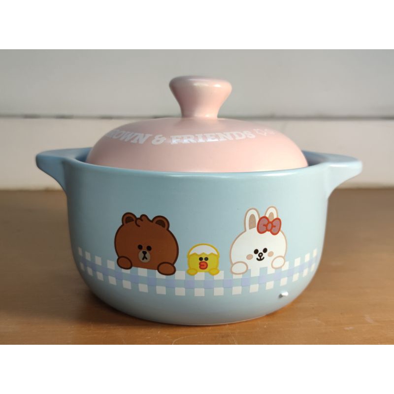 line friends mini brown and friends 1L ceramic pot (RS2795) | Shopee ...