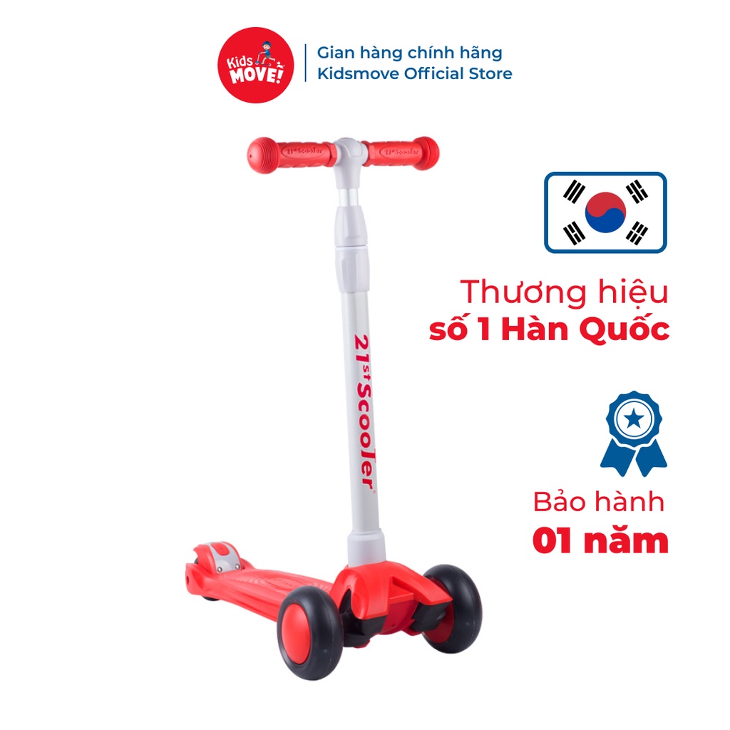 21stcooter Candy Pro 3-wheel scooter for children, with LED lights, big ...