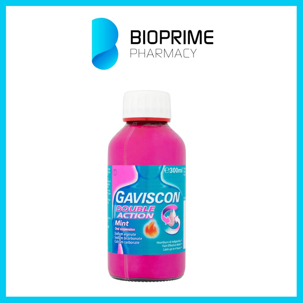 Gaviscon Double Action Liquid 300ml | Indigestion, Heartburn, GERD ...