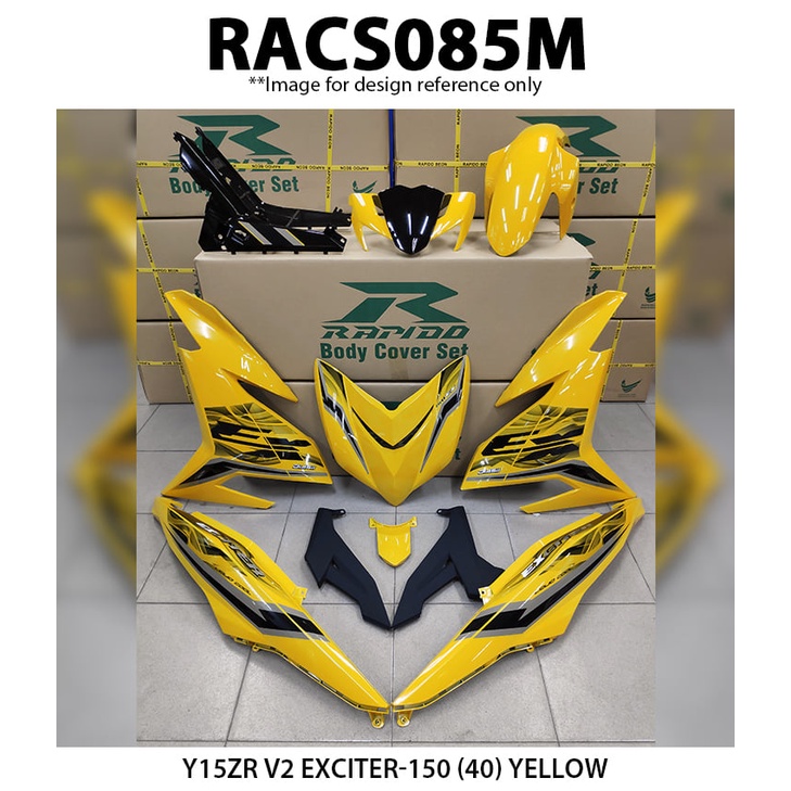 YAMAHA RAPIDO BODY COVER SET Y15 Y15ZR V2 EXCITER RC (STICKER TANAM/AIRBRUSH) - PART 2 | Shopee ...