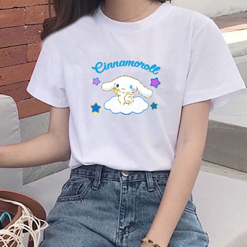 Women's Sanrio Cinnamonroll Oversized Short Sleeve T-shirt Tops ... Women's Sanrio Cinnamonroll Oversized Short Sleeve T-shirt Tops ...