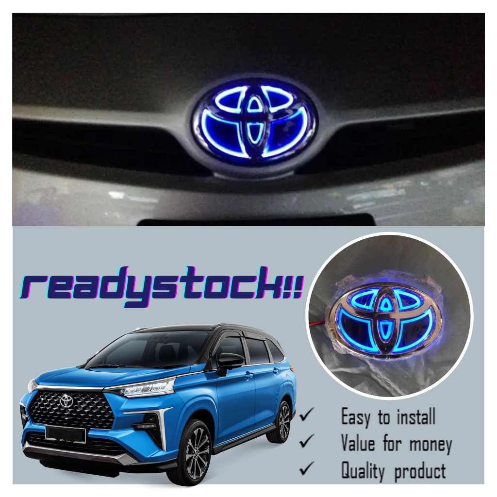 Toyota 5D LED Car Light Car Tail Logo Light Badge Lamp Logo Emblem ...