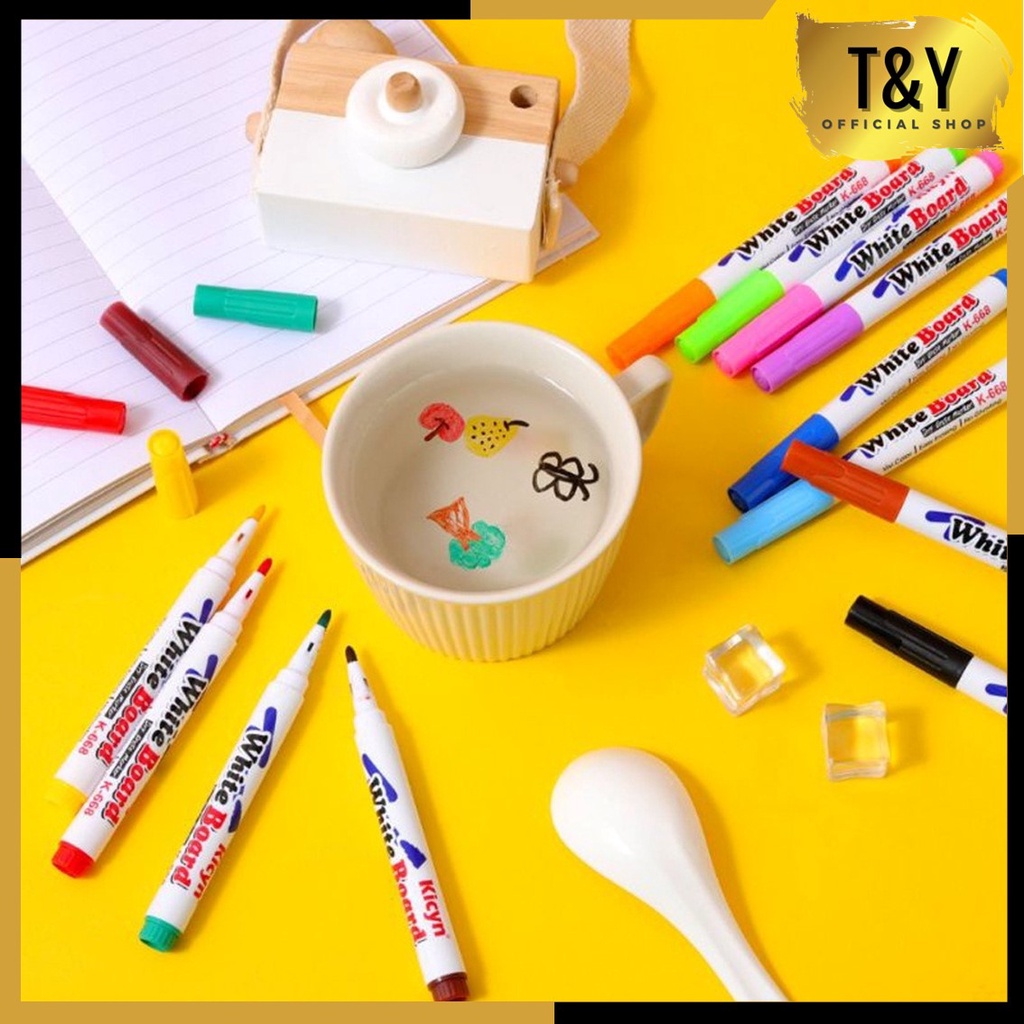 T&Y Magic Marker Floating Water 8 IN 1 Whiteboard Marker Floating ...