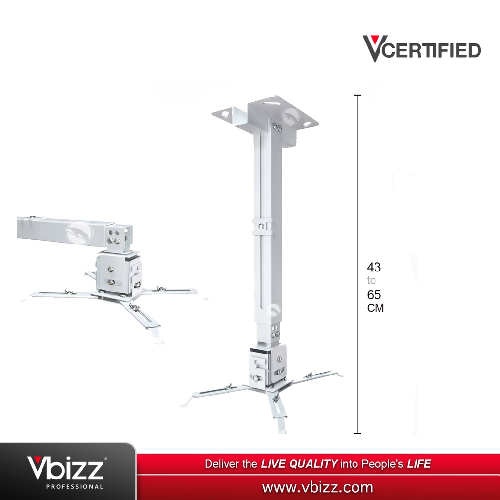 PB-65CMW 43-65CM Ceiling & Wall Mount Projector Bracket | Shopee Malaysia