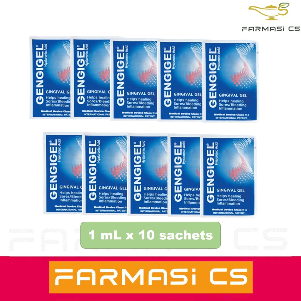 Gengigel Hyaluronic Acid Gingival Gel 1mL x 10 sachets EXP:05/2025 ...