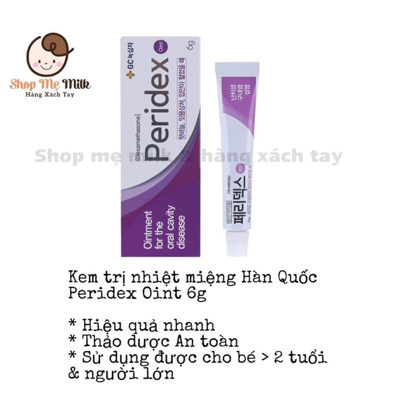 Peridex mouth ulcer cream from Korea [New model date 2024] | Shopee ...