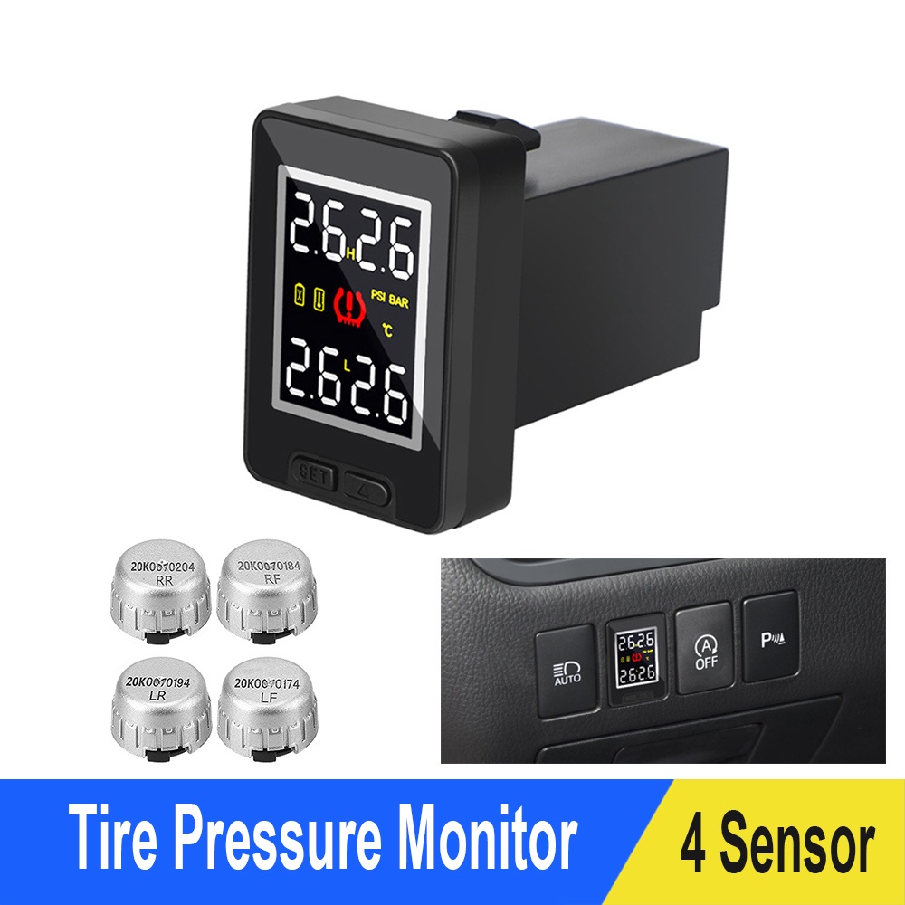 Smart Car Tpms Tire Pressure Monitor System For Toyota With 4 Pcs