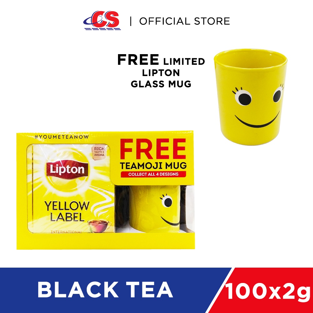 LIPTON Tea Bag FREE Yellow Mug 100s x 2g | Shopee Malaysia