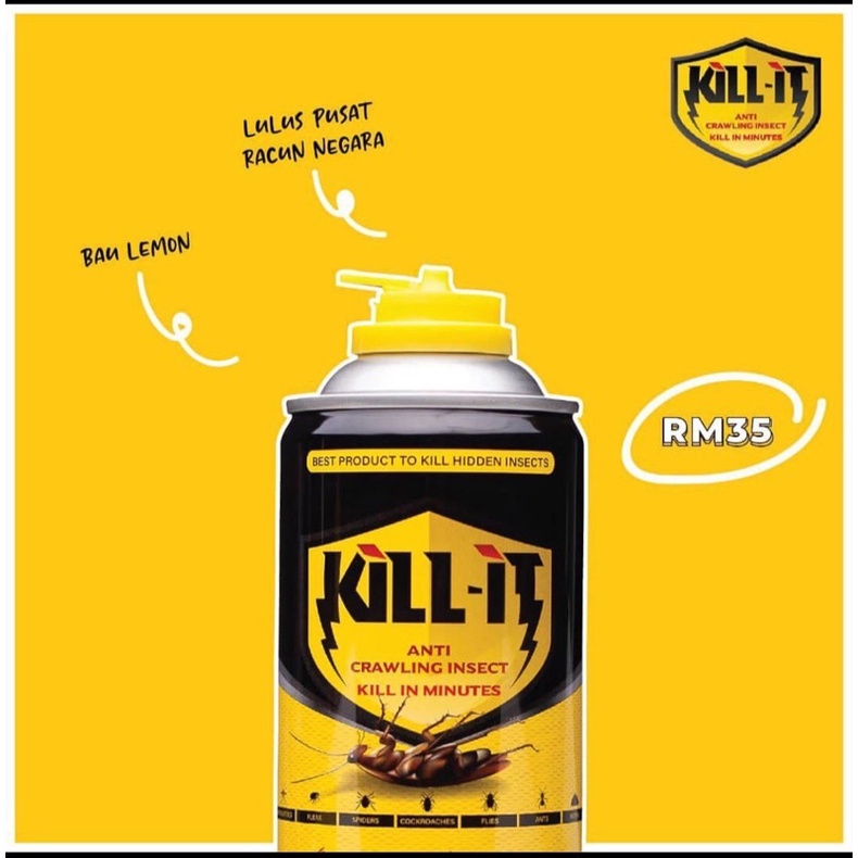 KILL IT SPRAY LIPAS 150ML 💯 || FREE GIFT RANDOM (SABAH SARAWAK TIDAK ...