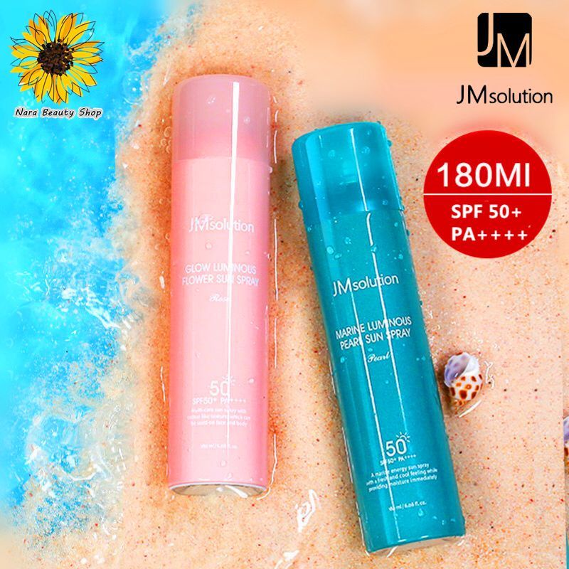 JM Solution High Power Sunscreen Spray SPF50+PA++++180ml 强效防晒隔离喷雾Rose/Pearl [ Ready Stock ...