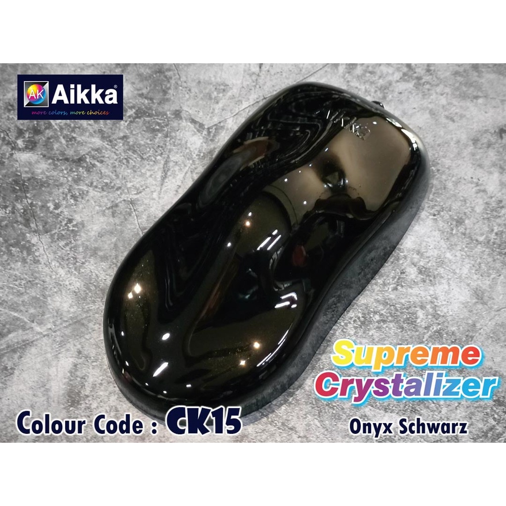 AIKKA CK15 Onyx Schwarz Supreme Crystalizer 2K CAR PAINT Cat Kereta Motor Cat Bancuh Siap/ 2K ...
