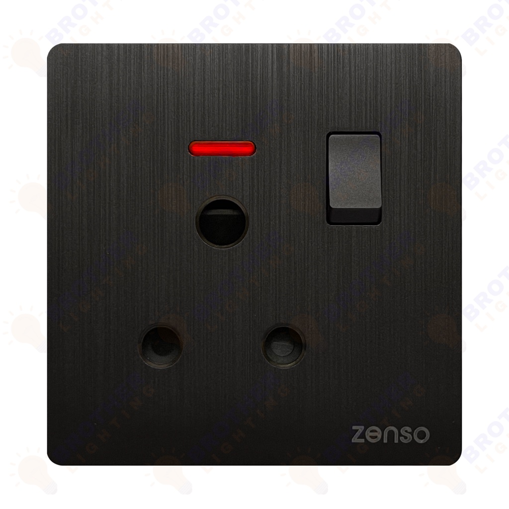 [SIRIM] Zenso Grande Galaxy Black Socket Wall Switch Slim Modern ...