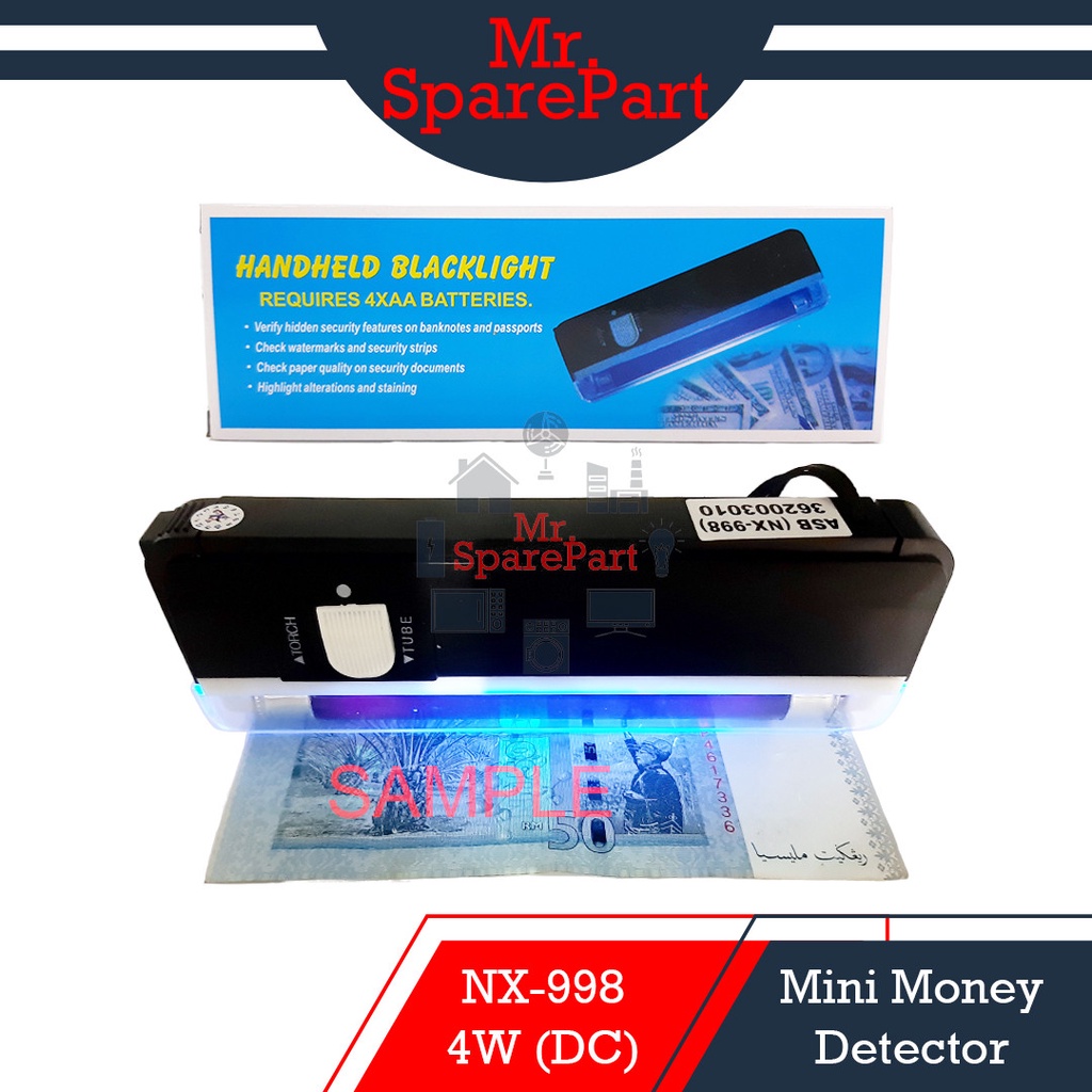 NX-998 Mini Money Detector UV (4W) | Shopee Malaysia