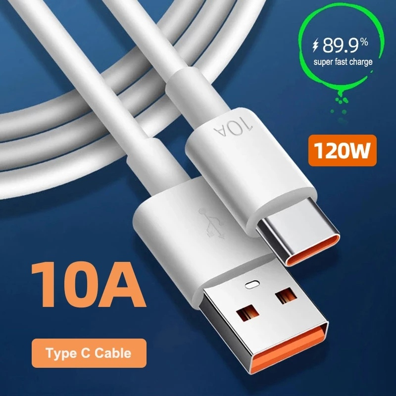 10A 120W USB C Fast Charging Cable /0.25/1/1.5/2M Type C Super-Fast ...