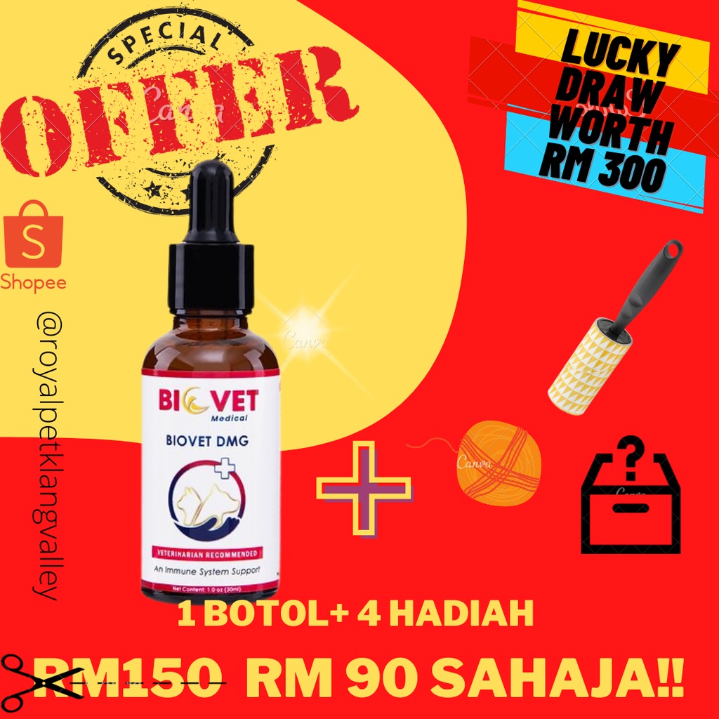 VITAMIN KUCING BIOVET DMG BERKESAN UNTUK HALANG SPORO DAN PARVO ...