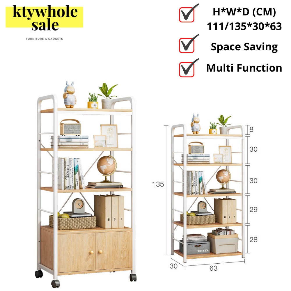 KTY Upgraded Version Storage Rack With Wheel For Living Room Bedroom ...