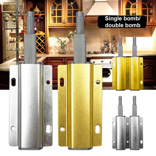MKR Cabinet Door Aluminum Damper Buffer Push To Open Magnetic Latch ...