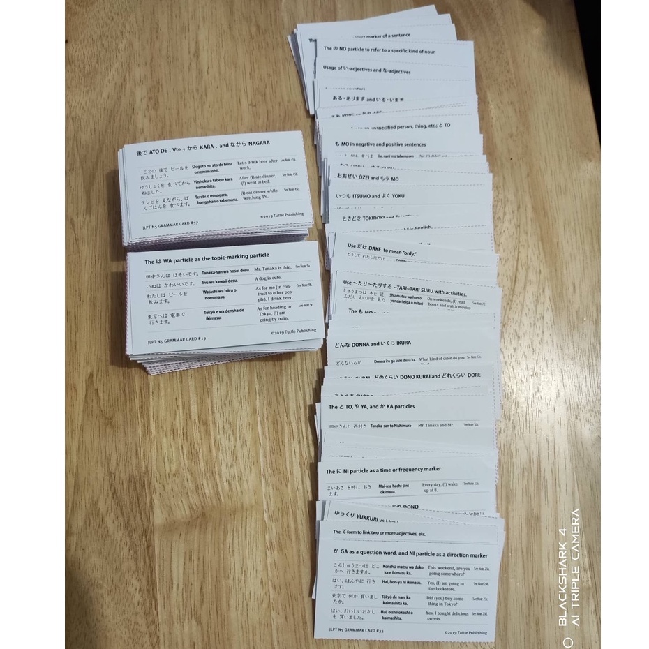 JLPT N5 JAPANESE GRAMMAR AND GREETINGS FLASHCARDS | Shopee Malaysia
