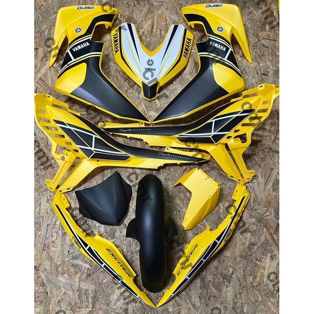 Cover Set Y16ZR Design Bojam Color Matt Blue/Yellow | Shopee Malaysia