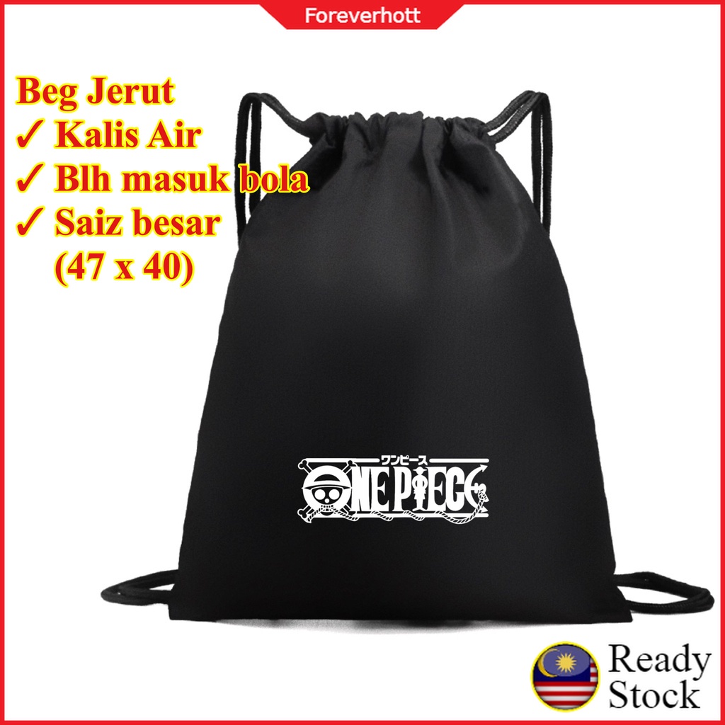 Beg Tali Jerut Waterproof Backpack Drawstring Bag Sport Basketball Bag ...