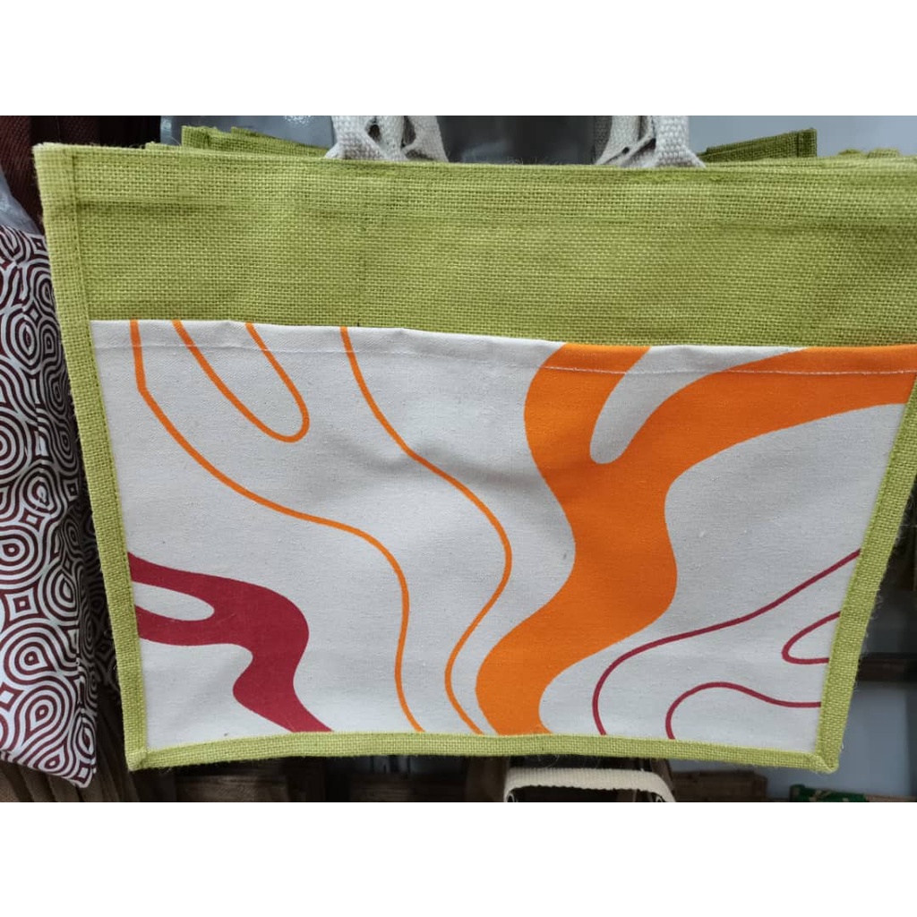 Large Jute Bag Brand Aeon Jute Bag A3 size Canvas Bag/Canvas Bag Kebaya ...