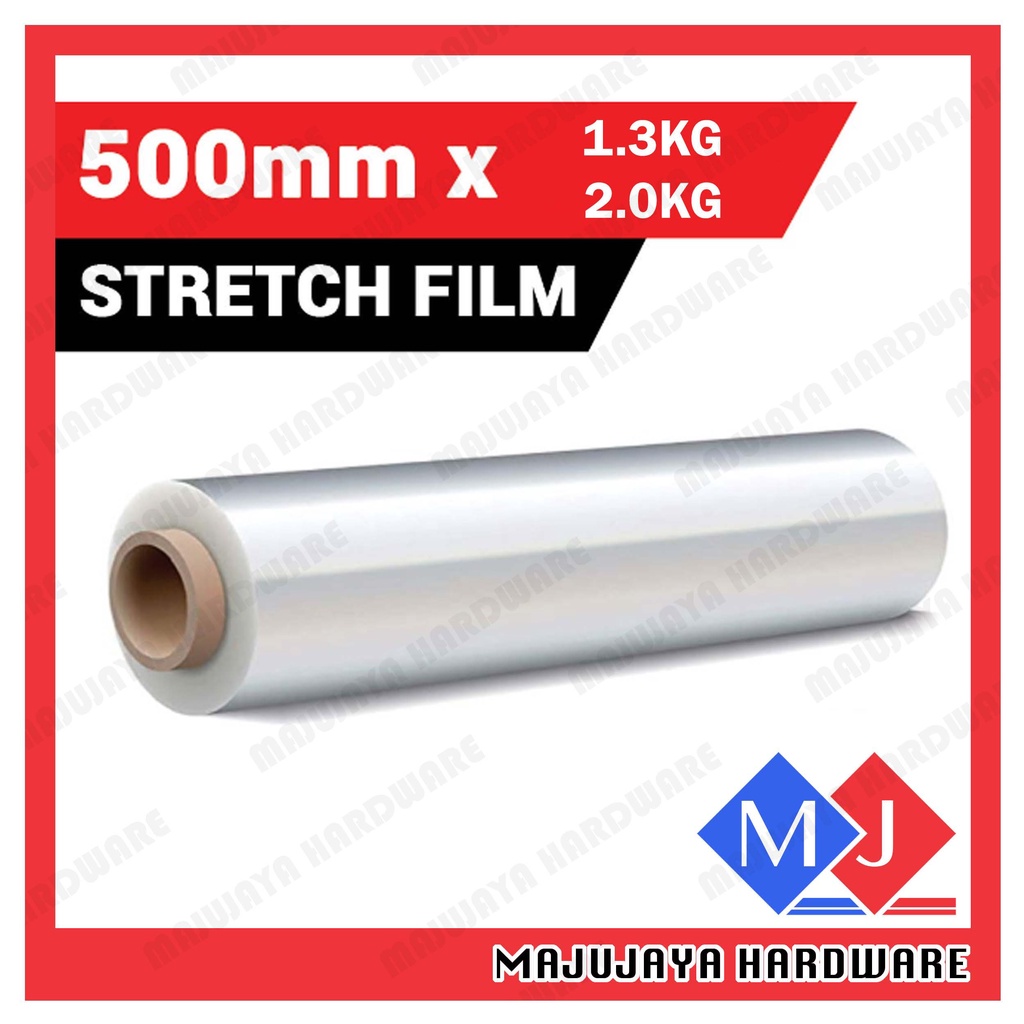 500mm Clear Stretch Film/Wrapping Firm/Plastic Pallet Wrap ( 1.3kg/2 ...