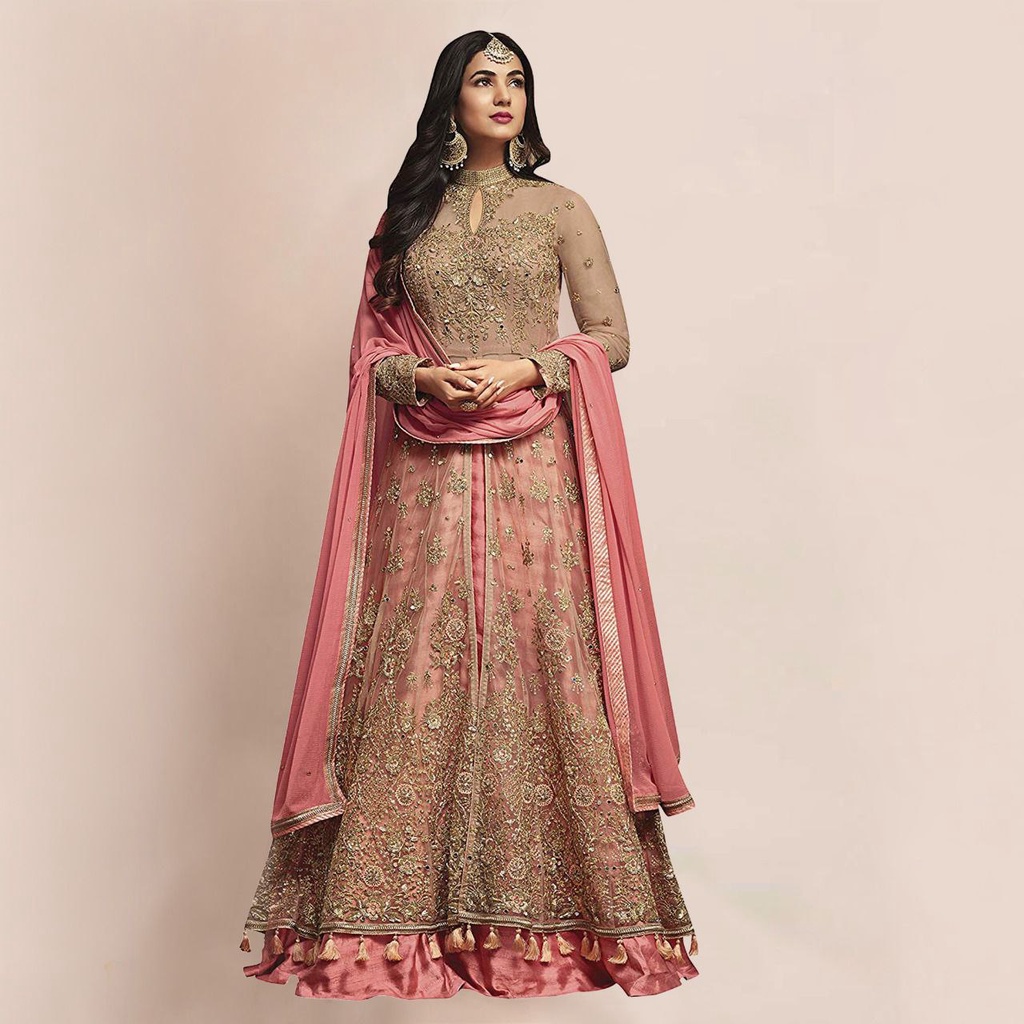 Readymade indian gorgeous wedding Anarkali gown set || bridal gown set ...
