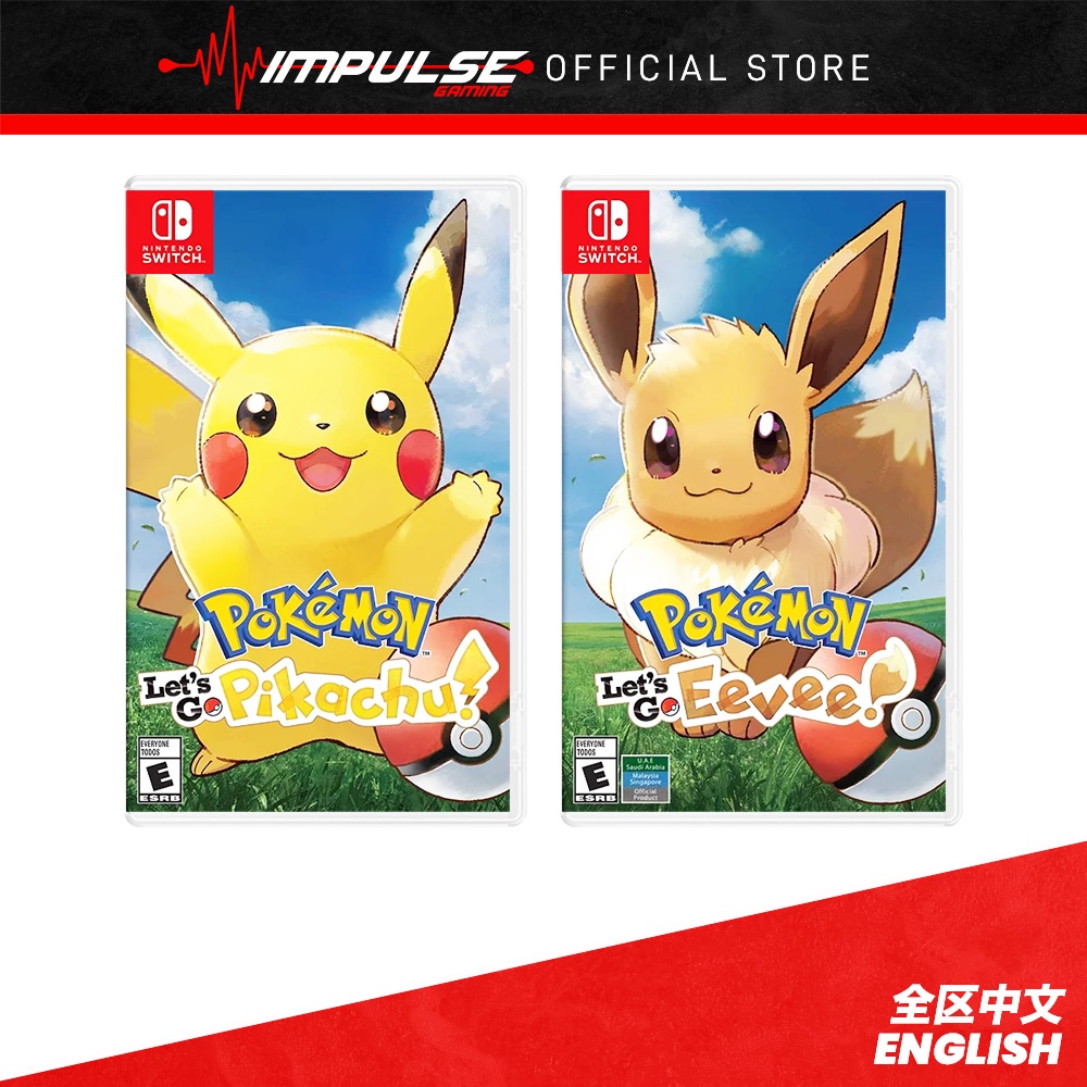 NSW Nintendo Switch Pokemon: Let's Go Pikachu / Eevee Chi/Eng Version ...