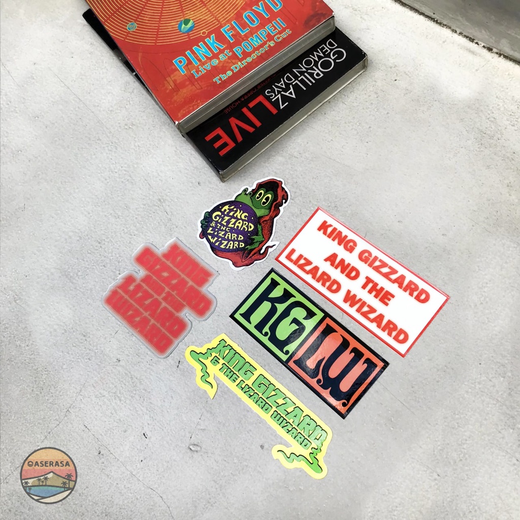 Sticker SET BAND KING GIZZARD AND THE LIZARD WIZARD 5pcs | Metal BAND ...
