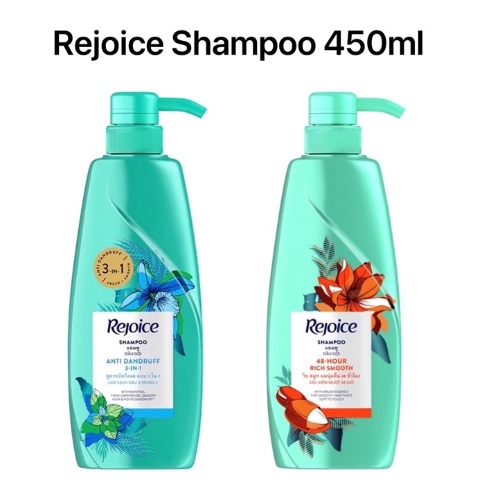 Rejoice Hair Shampoo 450ml (Anti Dandruff / Rich Smooth / Long ...