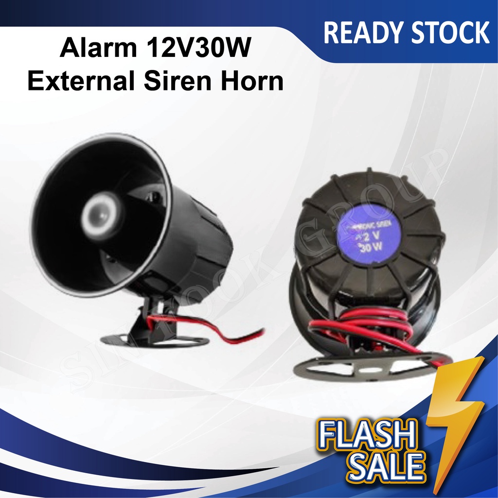 Alarm 12V 30W EXTERNAL SIREN HORN/Louder/Stronger Sound | Shopee Malaysia