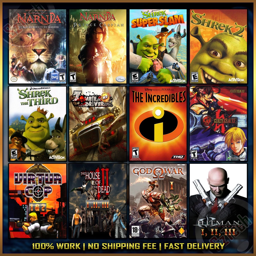 [ PC GAME ]🔥Narnia🔥Shrek🔥Zombie Driver🔥The Incredibles🔥Guilty Gear X2🔥 ...