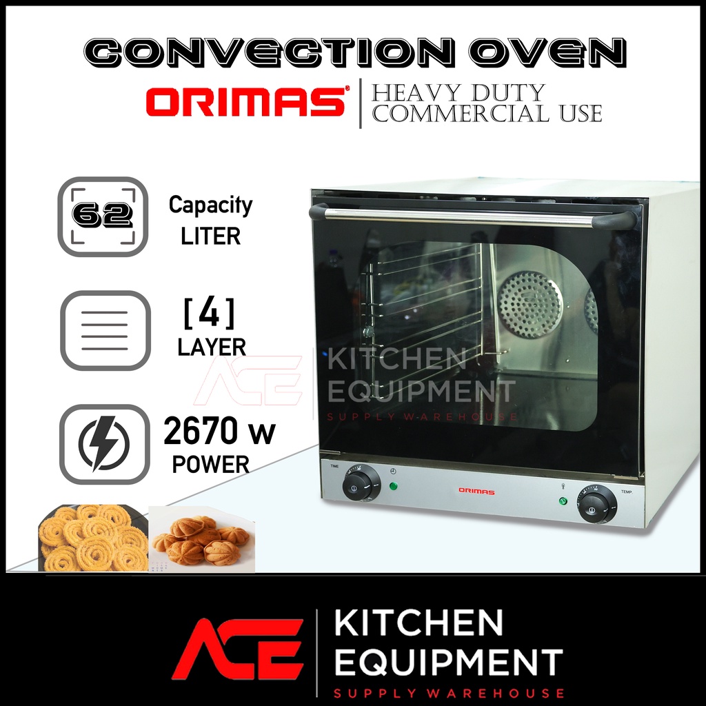 [ ORIMAS ] Convection Oven Tart Turbo Twin Fans Commercial Use Heavy ...