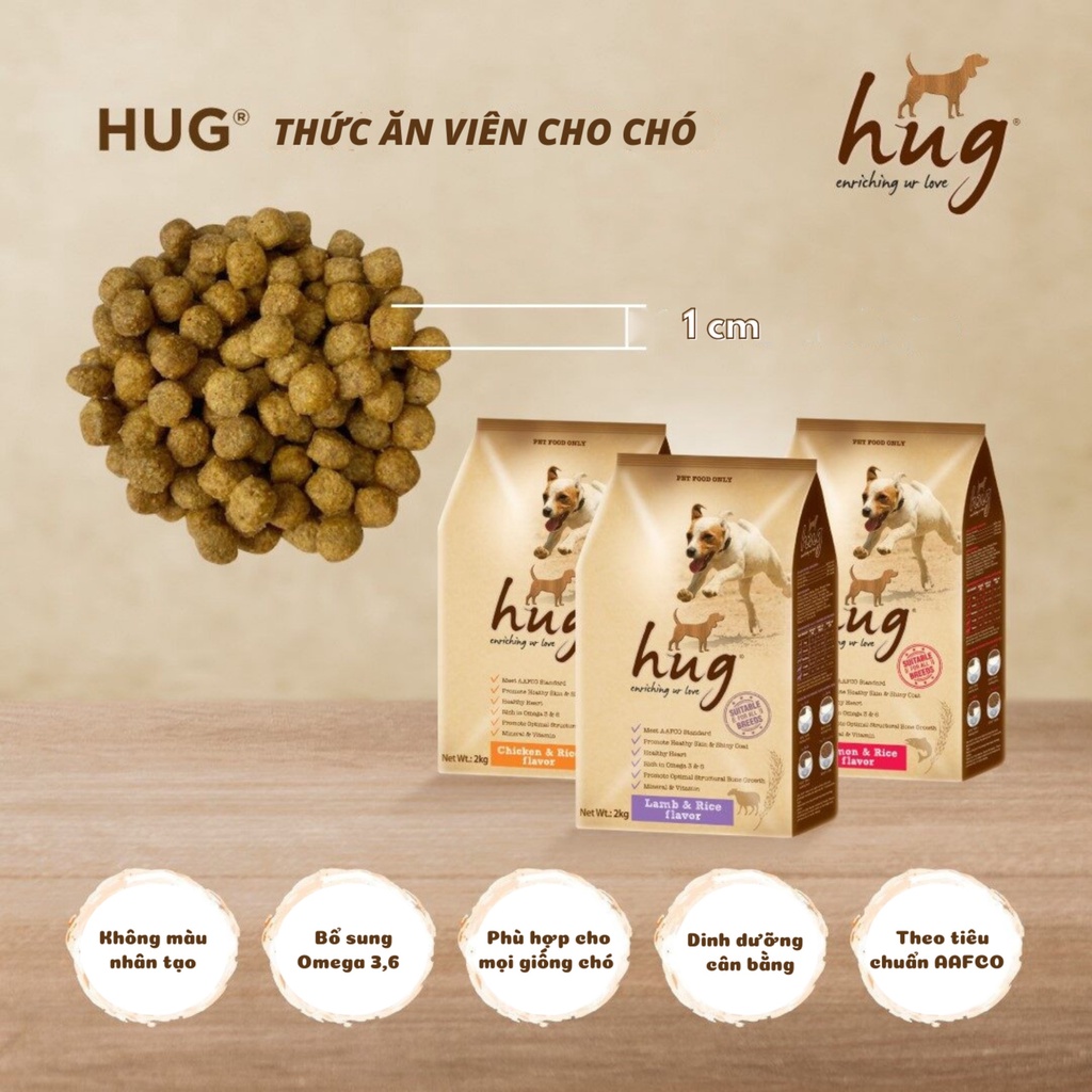 Hug 2kg Dog Food No. 1 Thailand Pushes Enough Flavor TonPetShop ...