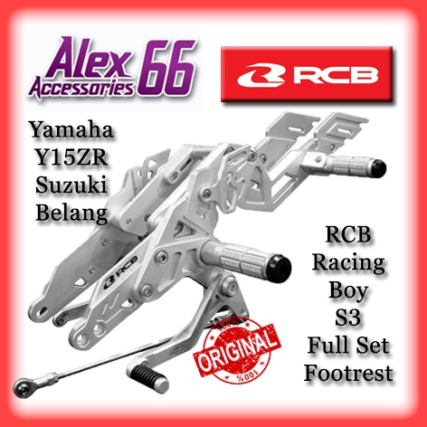 RCB Racing Boy S3 Footrest Full Set- Y15ZR, Belang | Shopee Malaysia