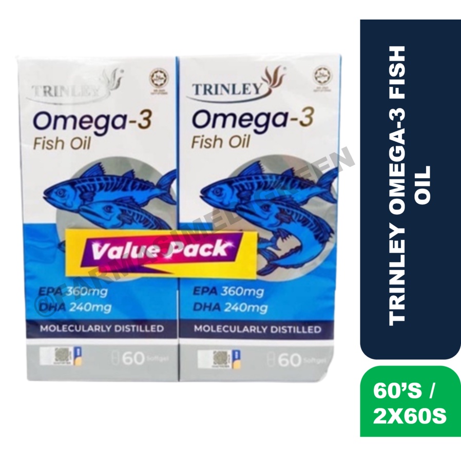 Trinley Omega-3 Fish Oil 60'S / 2X60'S EXP: 15/05/26 | Shopee Malaysia