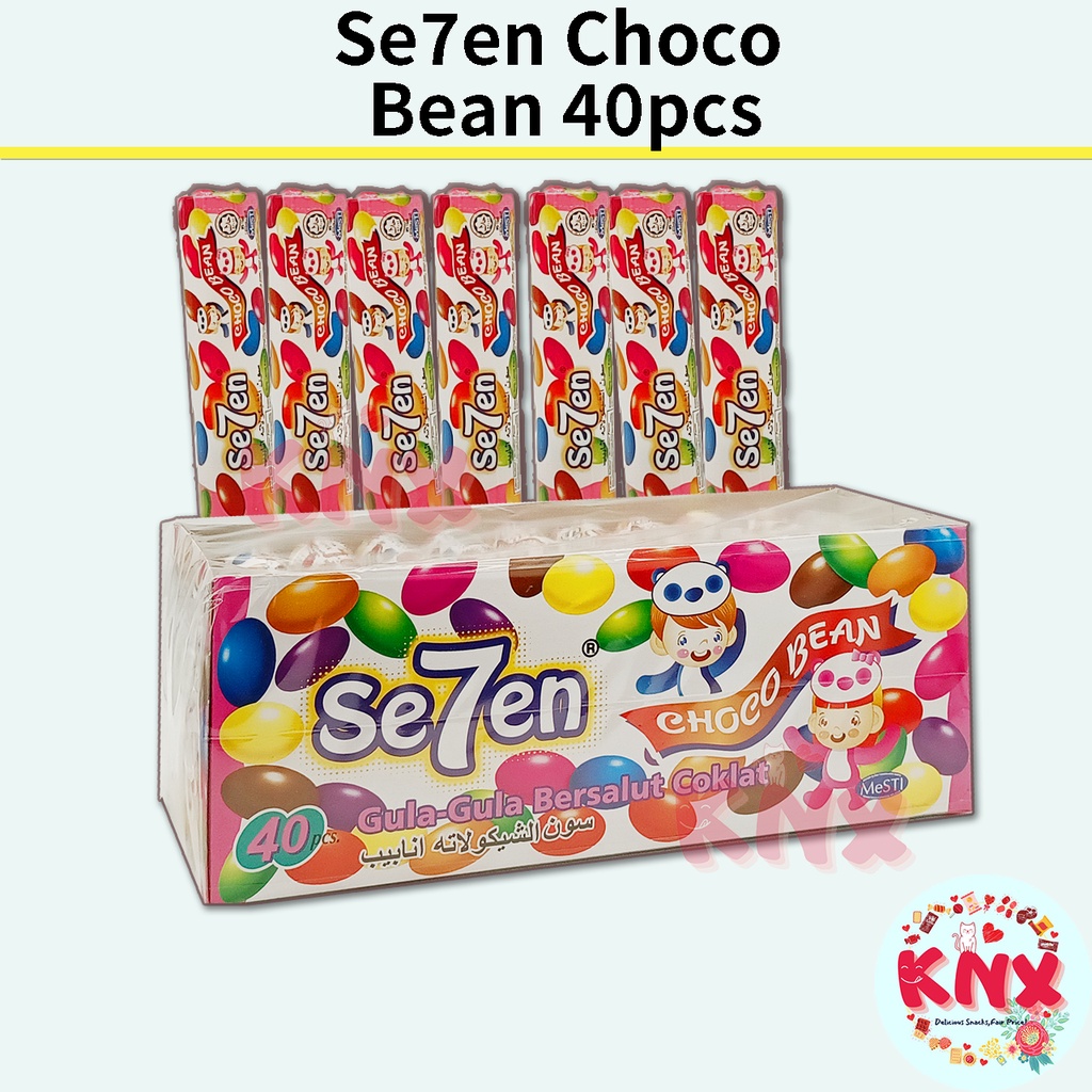 (Tube) Se7en Choco Bean Tube 40pcs | Shopee Malaysia
