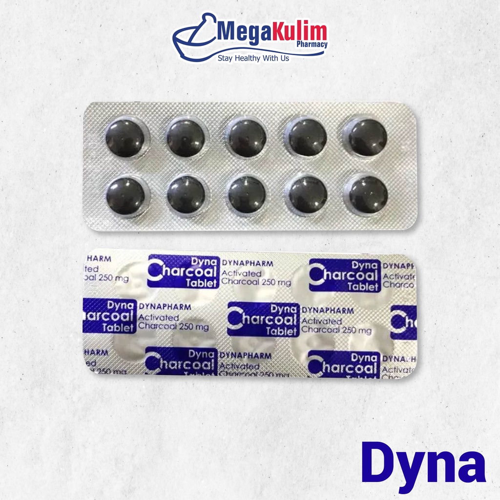 Dyna Charcoal 250mg 10 Tab | Shopee Malaysia