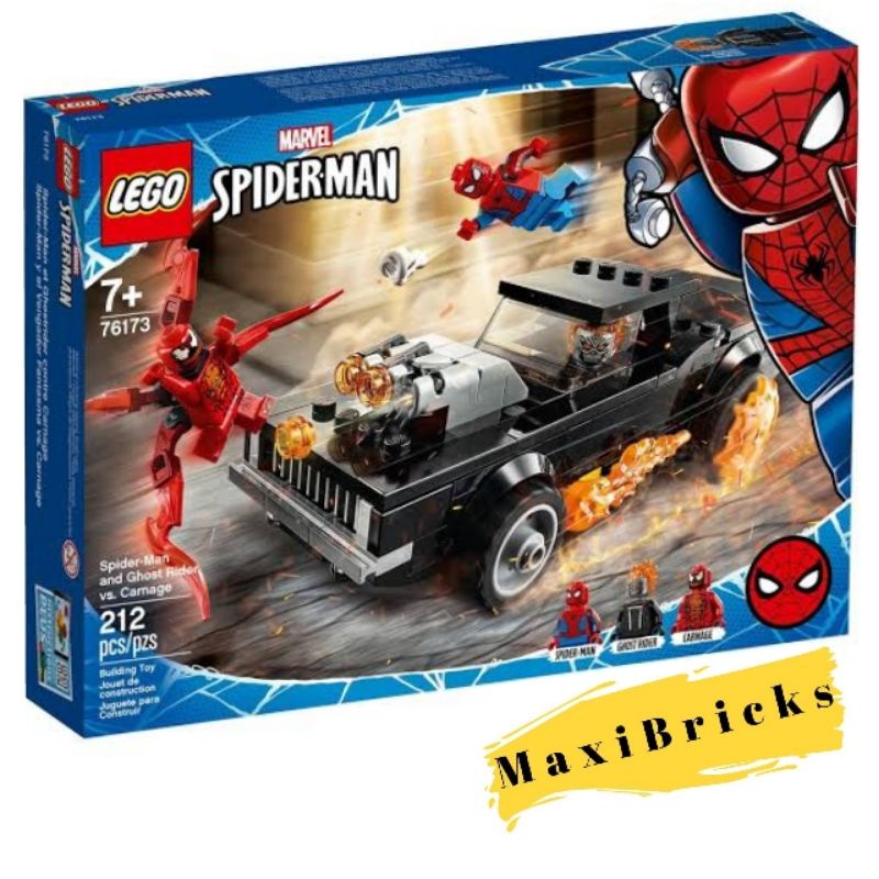 Lego Spider Man 76173 Spider-Man and Ghost Rider vs Carnage | Shopee ...