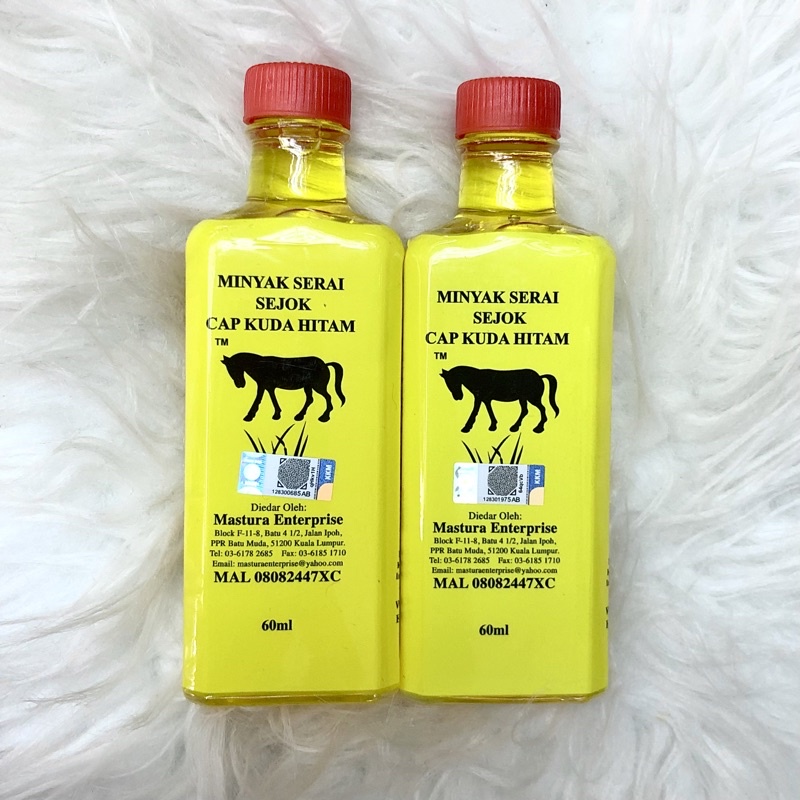 MINYAK CAP KUDA HITAM 60ml (ORIGINAL) | Shopee Malaysia