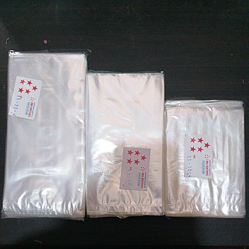 Pp clear plastic sizes 11x15, 11x20, 11x23 | Shopee Malaysia