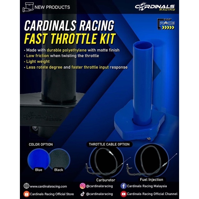Cardinals Racing Quick Throttle Fast Throttle /UNIVERSAL /FOR ...