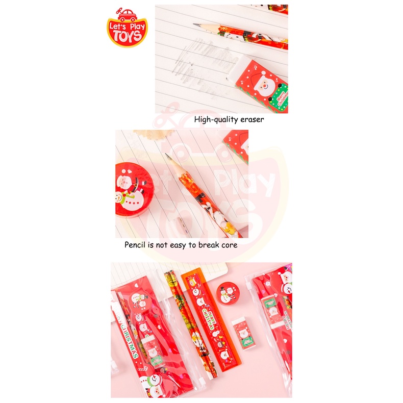 5 in1 Christmas Stationery Kit Kindergarten Rewards Gifts for Student ...