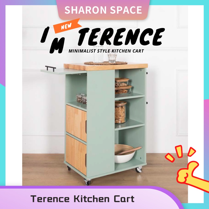 [SALES] TERENCE Kitchen Cart / Kitchen Trolley / Kitchen Island / Troli ...