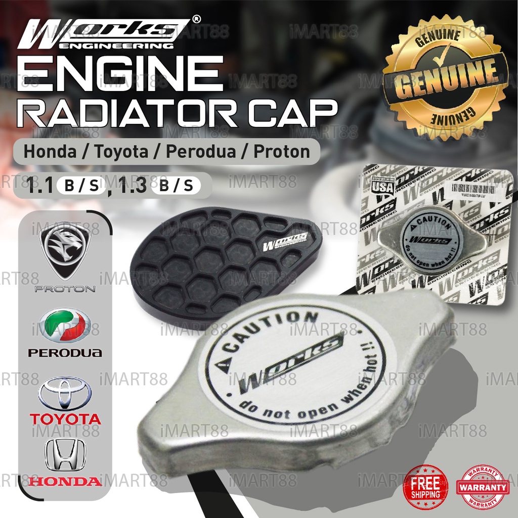 Cooling Radiator Cap 1.1/1.3 Works Engineering Wira Persona Waja Saga ...