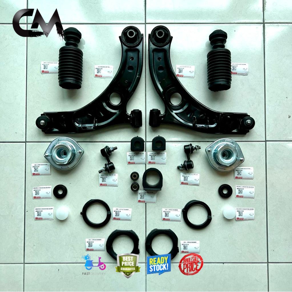 21 ITEM COMPLETE SET LOWER ARM/STABILIZER LINK/STEERING RACK BUSH ...